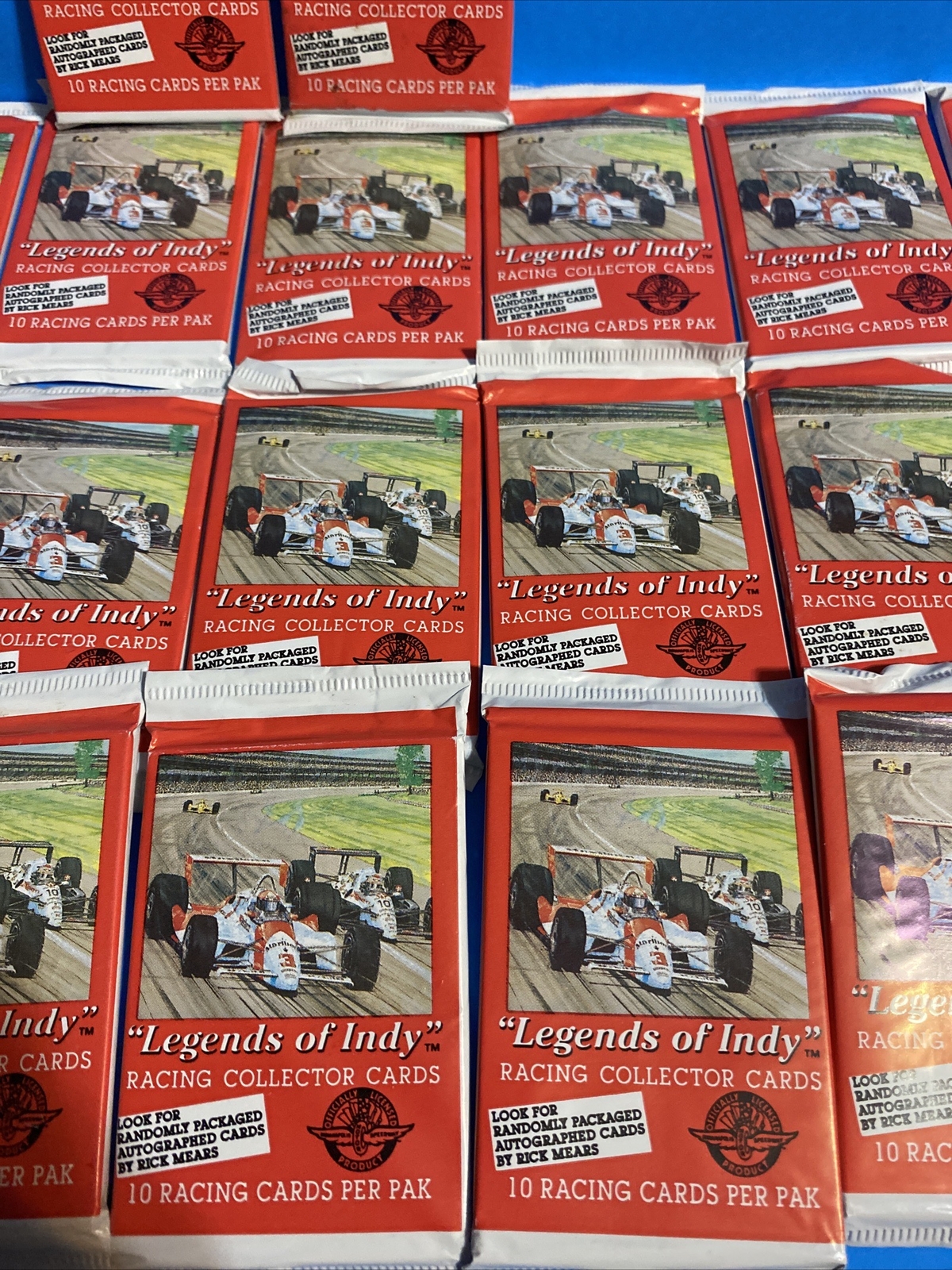 Legends Of Indy Racing Collector Package Of 10 Cards 1992 Sealed 22 ...
