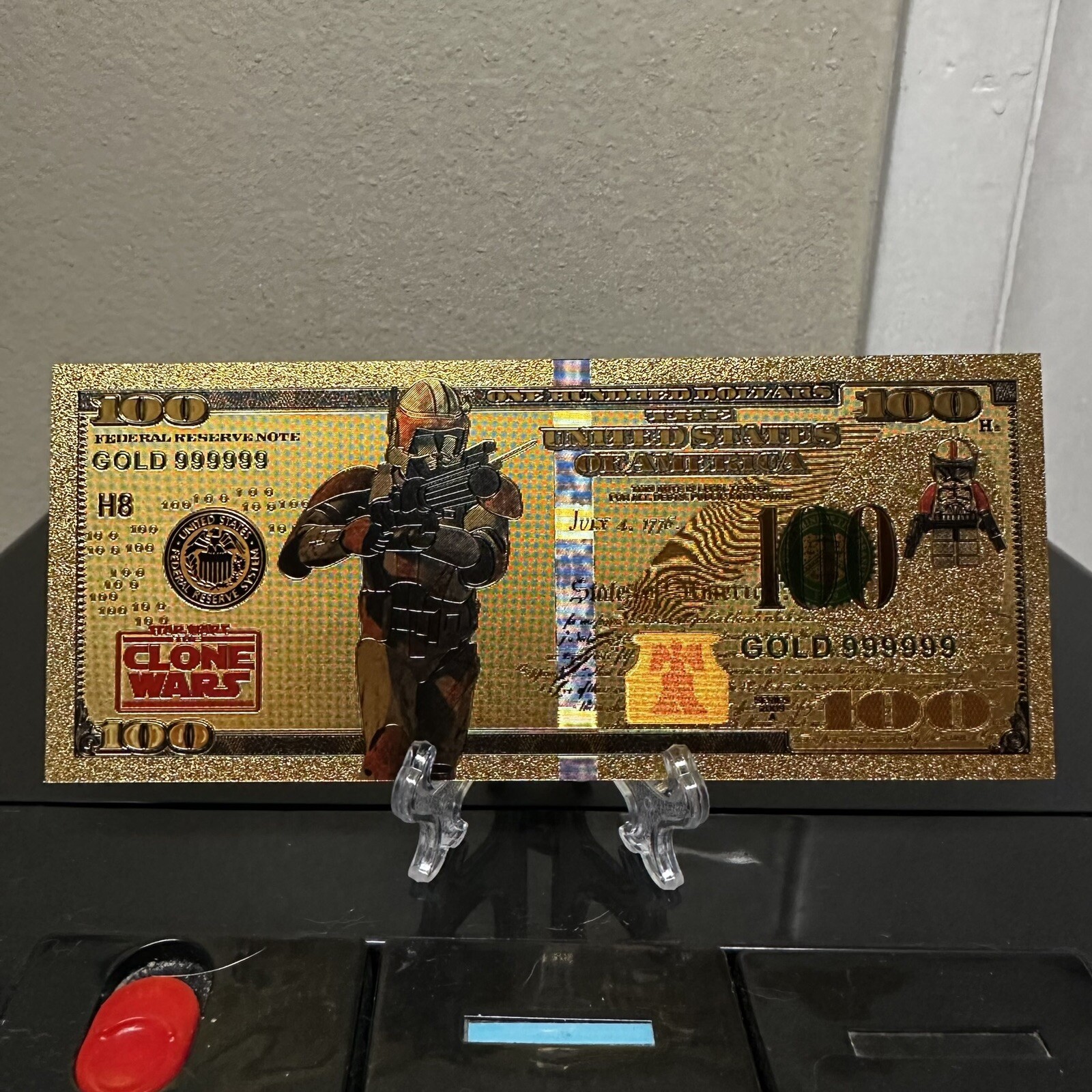 24k Gold Foil Plated Clone Commander Cody Star Wars Banknote ...