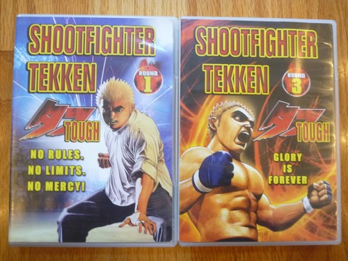 Shootfighter Tekken 2-DVD Lot Anime Series Round 1 + 3 US Manga Corp | eBay
