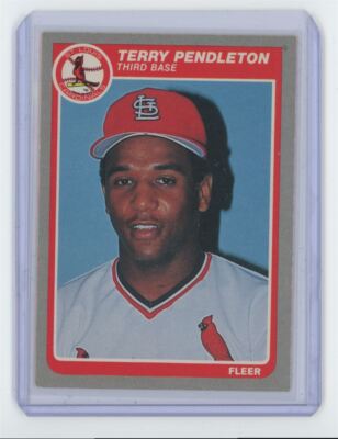 1985 Fleer Terry Pendleton Baseball Card St. Louis Cardinals #236 | eBay