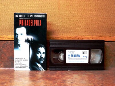 Philadelphia (VHS 1993) Tom Hanks, Denzel Washington, Roberta Maxwell ...
