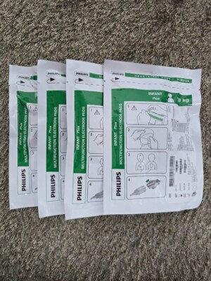 PHILIPS ORIGINAL INFANT ELECTRODE PADS NEW IN PACKAGE 10KG M3717A, LOT ...