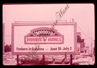 Foxboro Ohio Gahanna Ohio Parking Lot Cars Billboard Sign 1970s 35mm ...