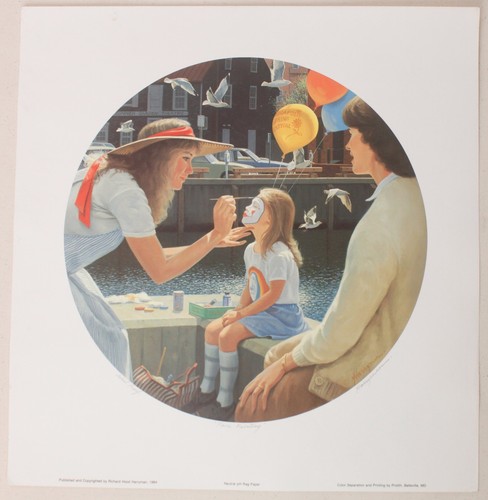 Richard Harryman Face Painting Vintage Signed Artist Proof Print | eBay