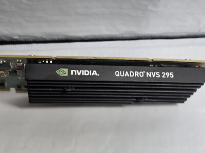 Dell Nvidia Quadro NVS 295 - PCIe graphics card - 2x DisplayPort ...