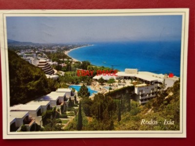POSTCARD GREECE RHODES IXIA VIEW OVER BEACH | eBay.de