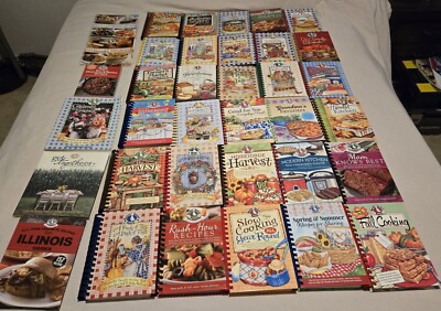 Large Lot of 36 Gooseberry Patch Cookbooks 32 Spiral 2 Hardcover 2 ...