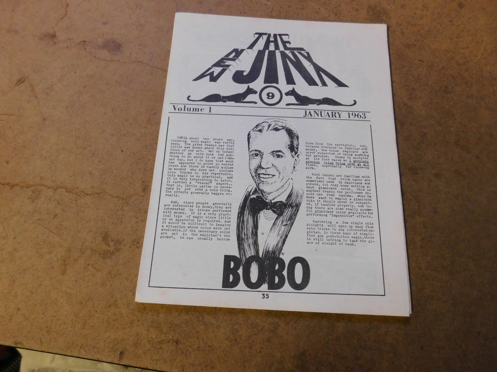 The New Jinx Magic Conjuring Magazine #9 January 1963 Bobo | eBay