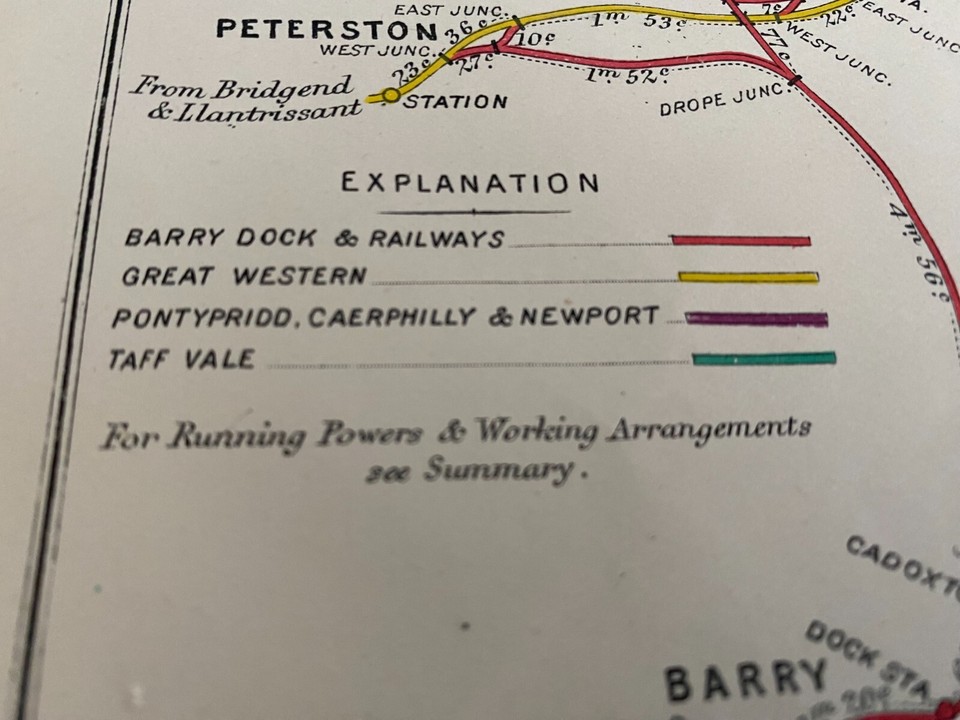BARRY PENARTH COGAN PETERSTON HAFOD PONTYPRIDD TREFOREST AIREY RAILWAY ...