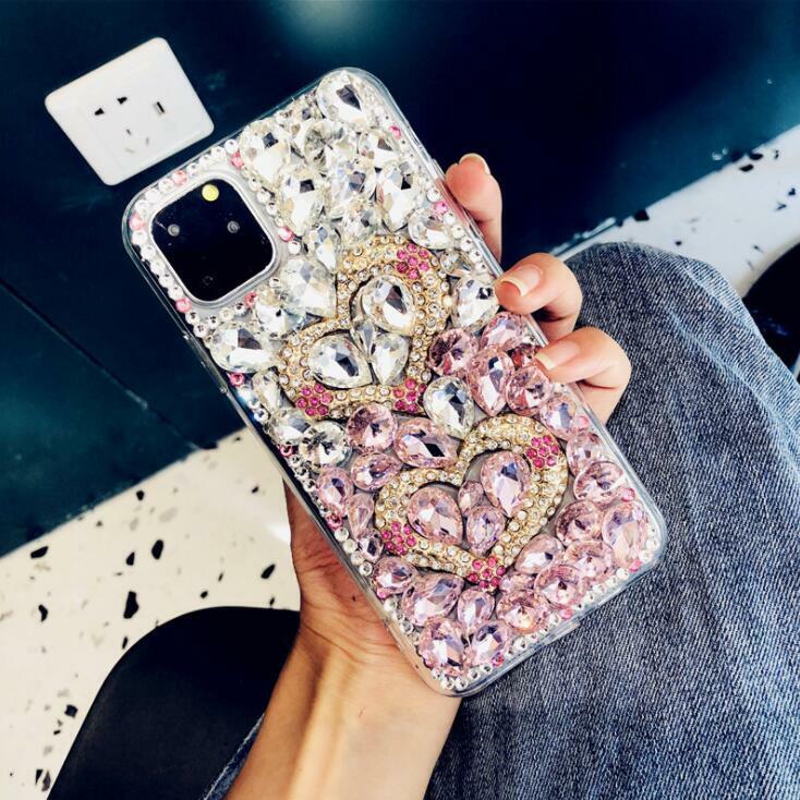For TCL 50 XE 5G (T614SP) Case Bling Sparkly Diamonds Cover + Neck ...
