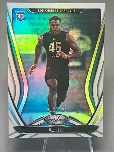 2020 NFL Panini Certified Rookie Card RC Joe Reed Los Angeles Chargers ...