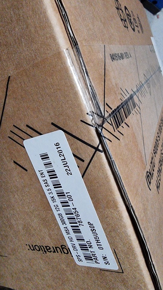 NEW HP 300GB 3.5'' SAS 12G 15K Hard Drive MSA P2000 J9V68A 787654-001 ...