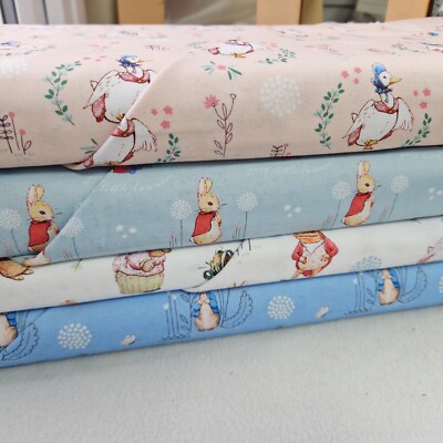 Peter Rabbit Cotton Fabric FAT QUARTERS Classic Characters Material ...