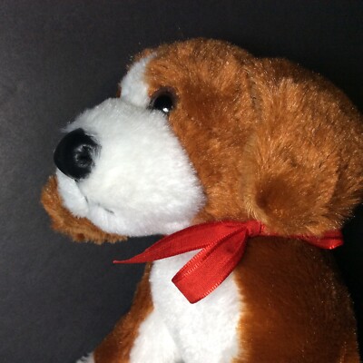 Ganz Webkinz Plush Beagle Puppy Adorable White /Brown Stuffed Dog Exc ...