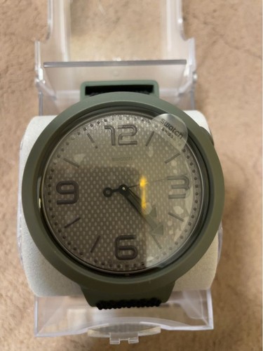 Swatch Big Bold BB Bubbles SO27M100 47mm Green Silicone Strap Quartz ...