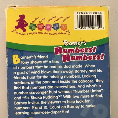 Barney & Friends Numbers Numbers VHS Video | Grelly USA