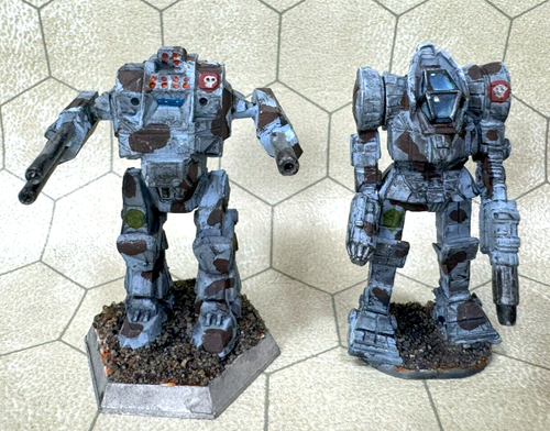 BATTLETECH group of 2 painted lot #1 RAL PARTHA lance OOP minis SUNDER ...