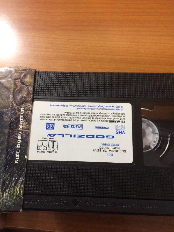 Godzilla (VHS) Matthew Broderick, Kevin Dunn, Harry Shearer...73 | eBay