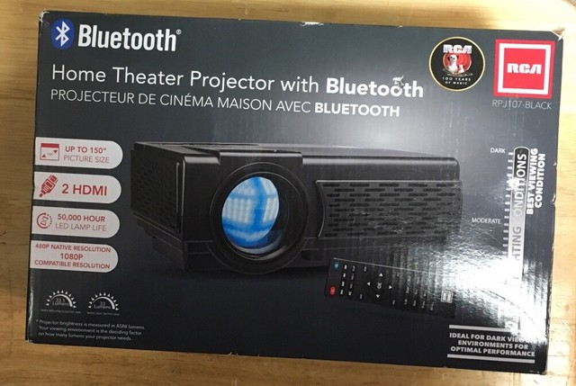 RCA Bluetooth 150" Home Theater Projector Black Rpj107 for sale online ...