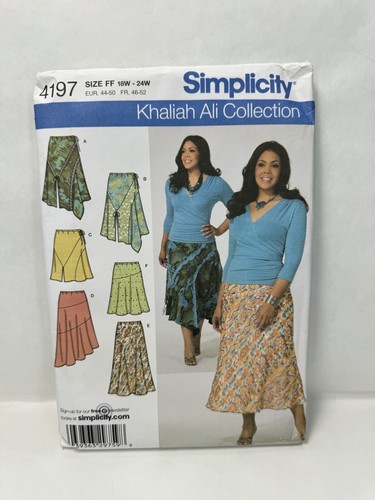 Simplicity 4197 Misses Pull-On Skirt Various Lengths Pattern 18W-24W ...