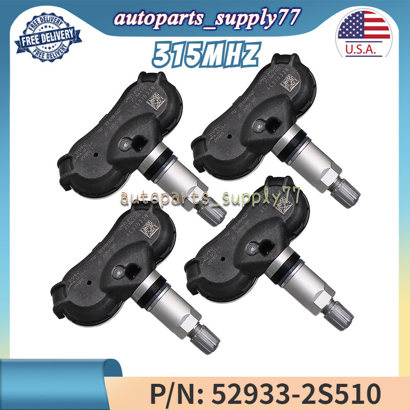 4pcs TPMS Tire Sensor 52933-2S510 315MHz For 2014-15 Kia Sportage ...