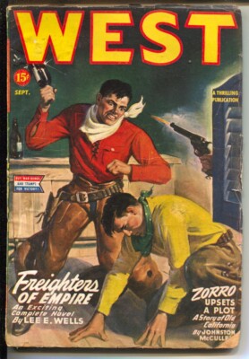 PULP: West 9/1944-Thrilling-hero pulp-early Zorro-Johnston McCulley-G ...