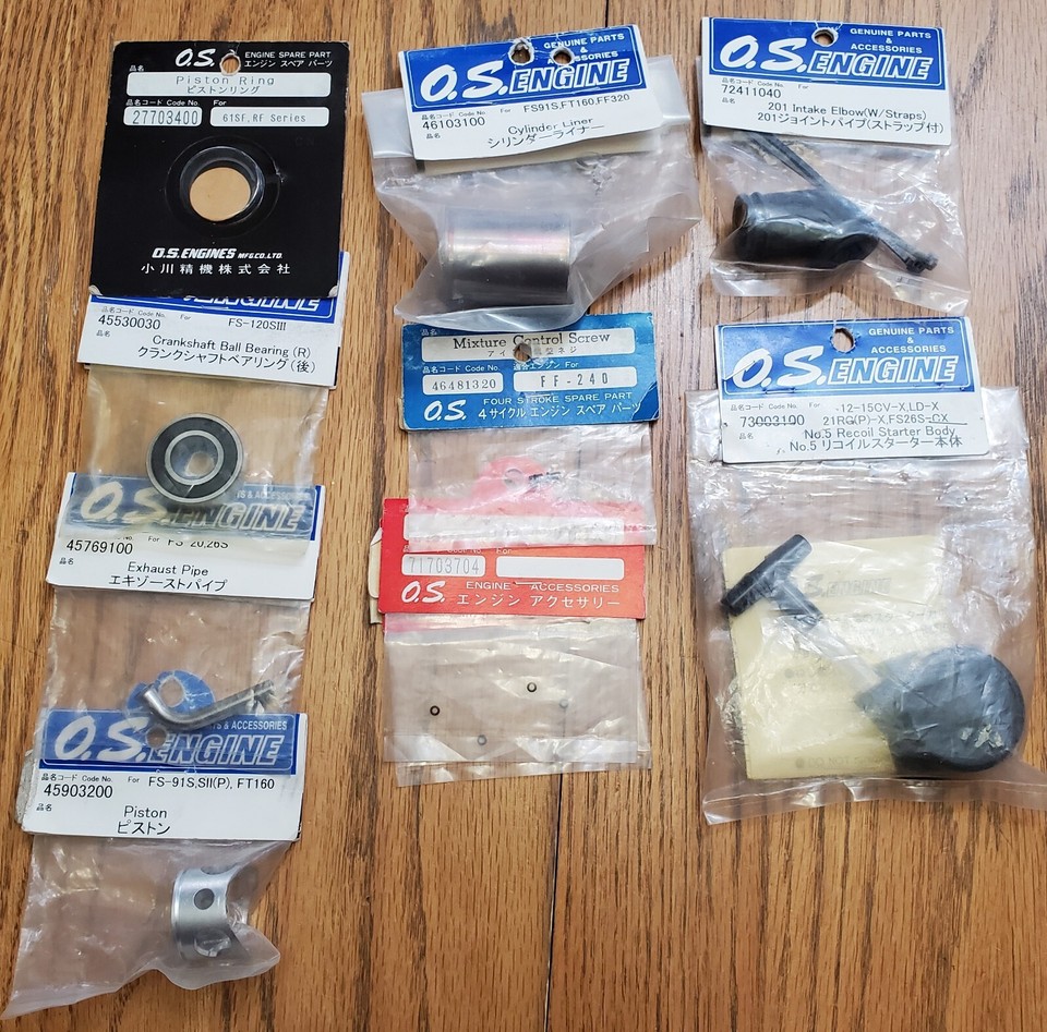 O.S. RC Engine Parts, 8 Items to choose from Free Ship offered with ...