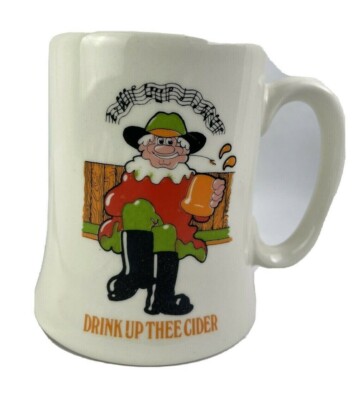 Coffee Cup Mug Advertising Drink Up Thee Cider Adge Cutler Quote West ...
