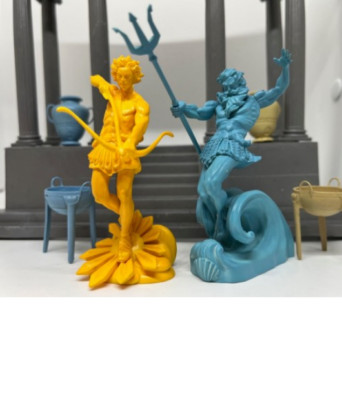1:32 Troy Apollo & Poseidon Mythic Gods Plastic Toy Soldier LOD Playset ...