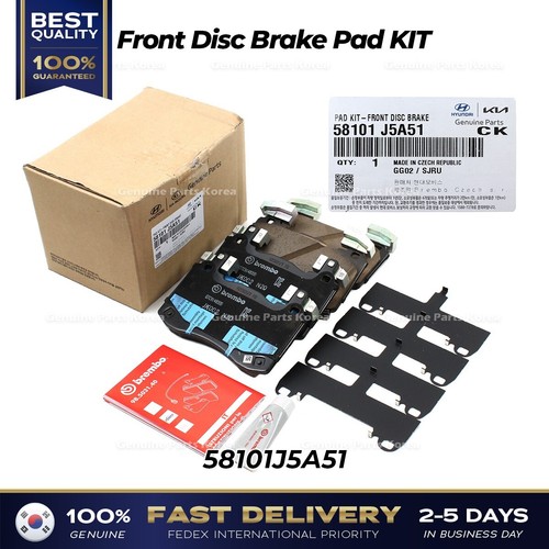 ⭐Genuine⭐ Front Disc Brake Pad KIT 58101J5A51 for Hyundai Genesis G70 ...
