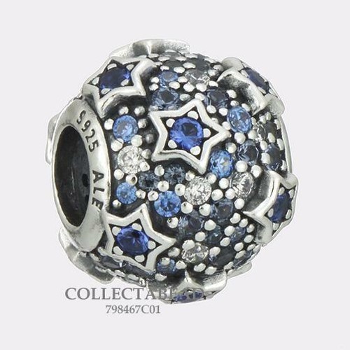 Authentic PANDORA Sterling Silver Elevated Stars Pavé Charm 798467C01 ...