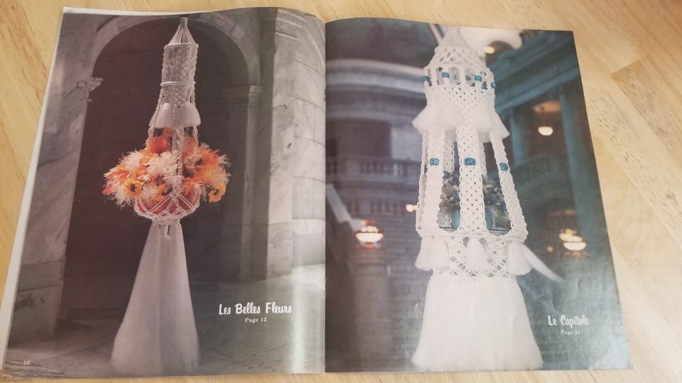 MACRAME ELEGANCE III Craft Book Denni & Glenn SIMMONS 1977 31 page VTG ...