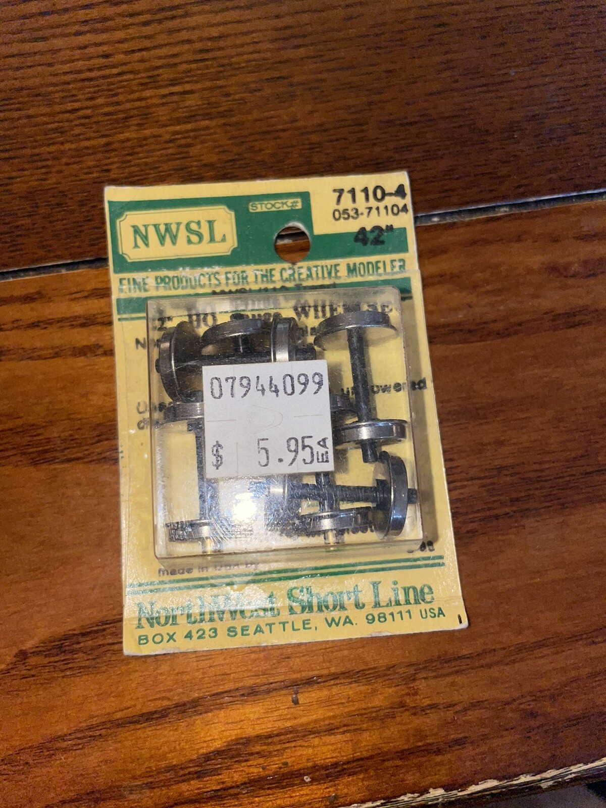 Northwest Short Line, NWSL HO #7110-4Half-Axle 42 Gage Wheels. B7 | eBay