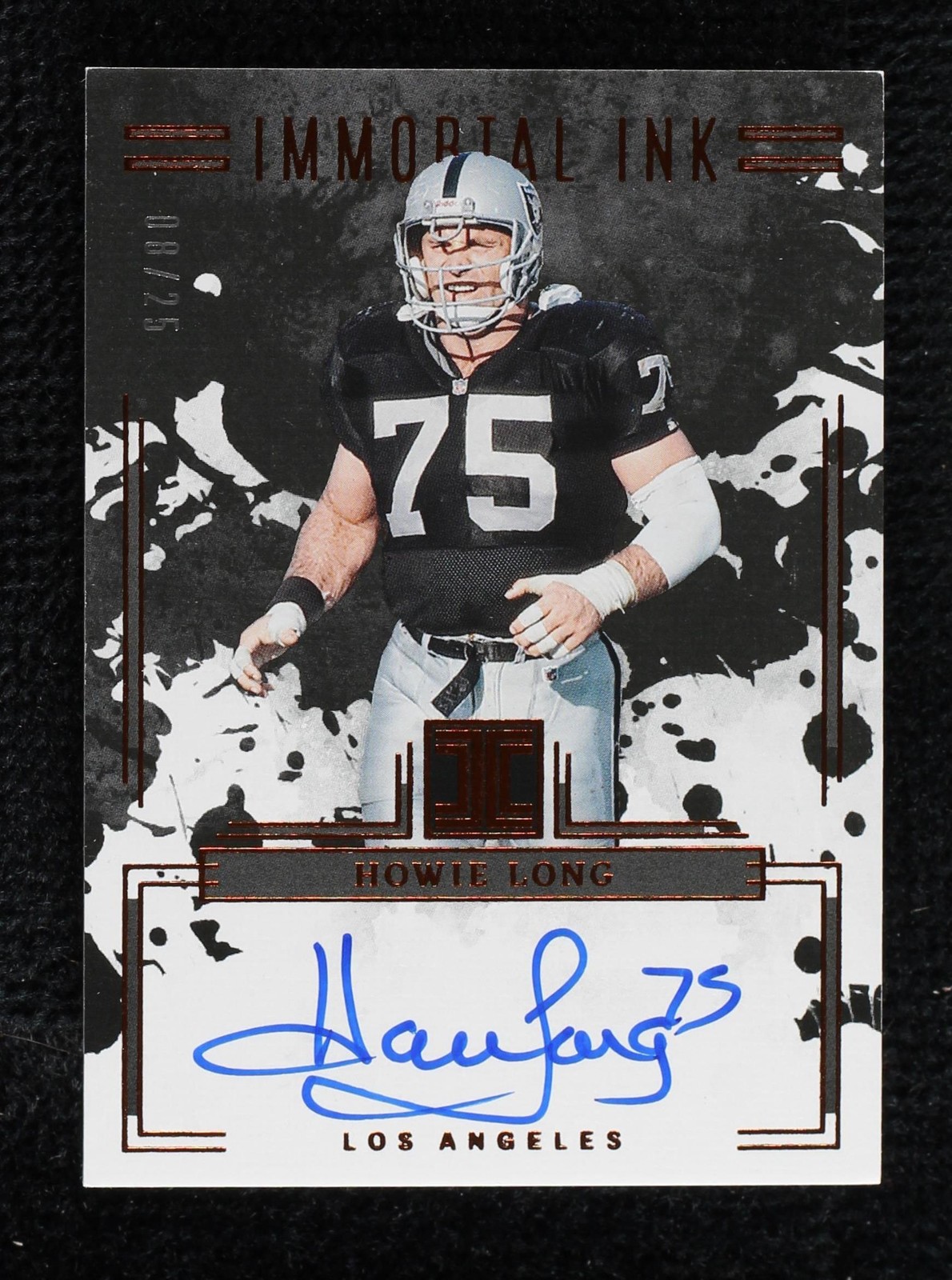 2025 Panini Impeccable - Immortal Ink Howie Long #II-HLG Bronze /25 (AU ...