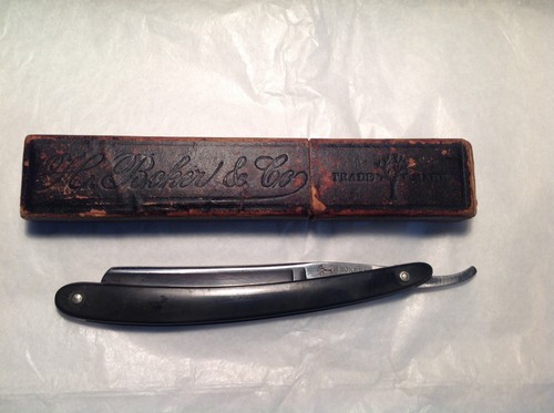6 1/4"-H Boker & Co-EDELWEISS Registered Trademark Straight Razor ...