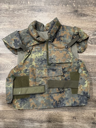 Military Vest Medium Body Armour Fragmentation Protective Flak Woodland ...