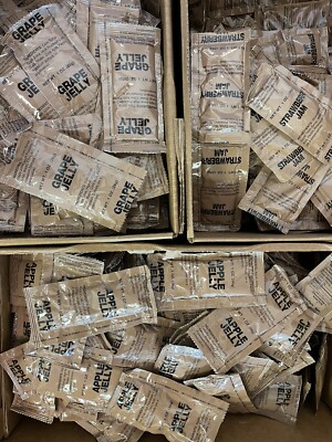 Bulk MRE Jelly Jam Grape Apple Strawberry Emergency Survival Snack Food ...