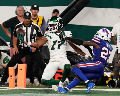 Garrett Wilson One Handed Catch Touchdown New York Jets 8x10 NFL ...