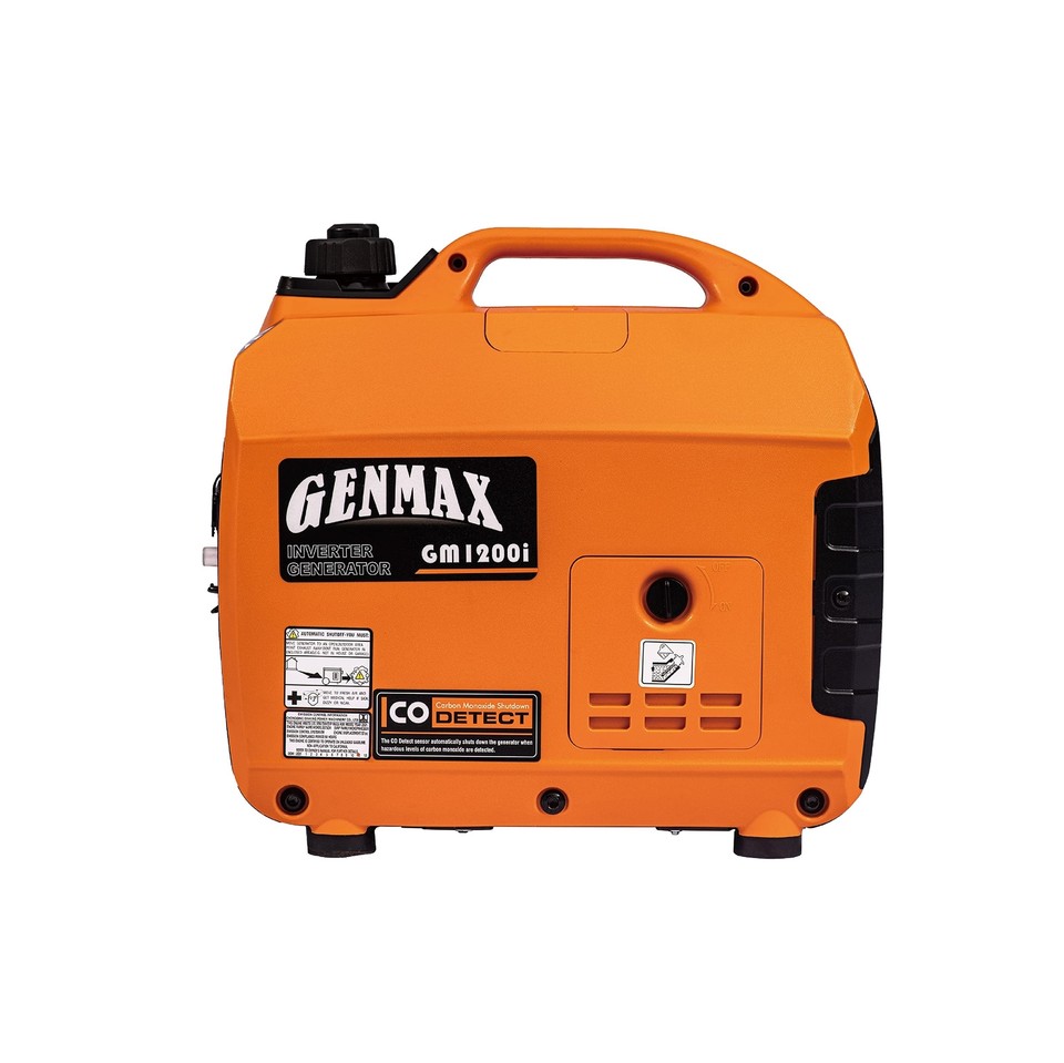 GENMAX Portable Inverter Generator，1200W ultra-quiet gas engine, EPA ...