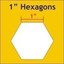 1 inch Hexagons: 100 ct. English Paper Piecing Templates by ...