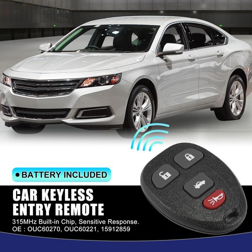 Keyless Entry Remote Car Key Fob for Chevrolet Impala Item of 1 | eBay