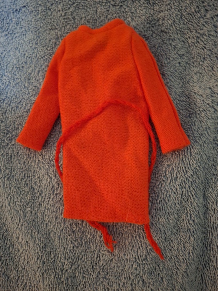 VINTAGE BARBIE ANTI FREEZERS RED KNIT COAT ONLY OUTFIT #1464 | eBay