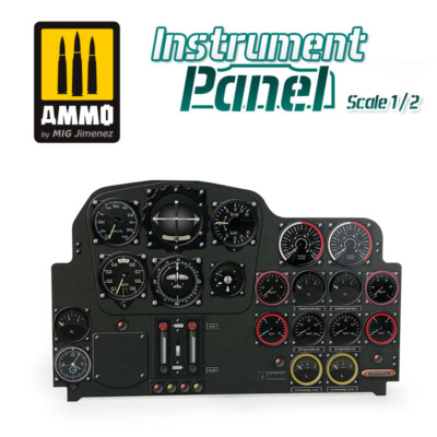1/2 Messerschmitt ME 262 A1 Instrument Panel (solid medium-density ...
