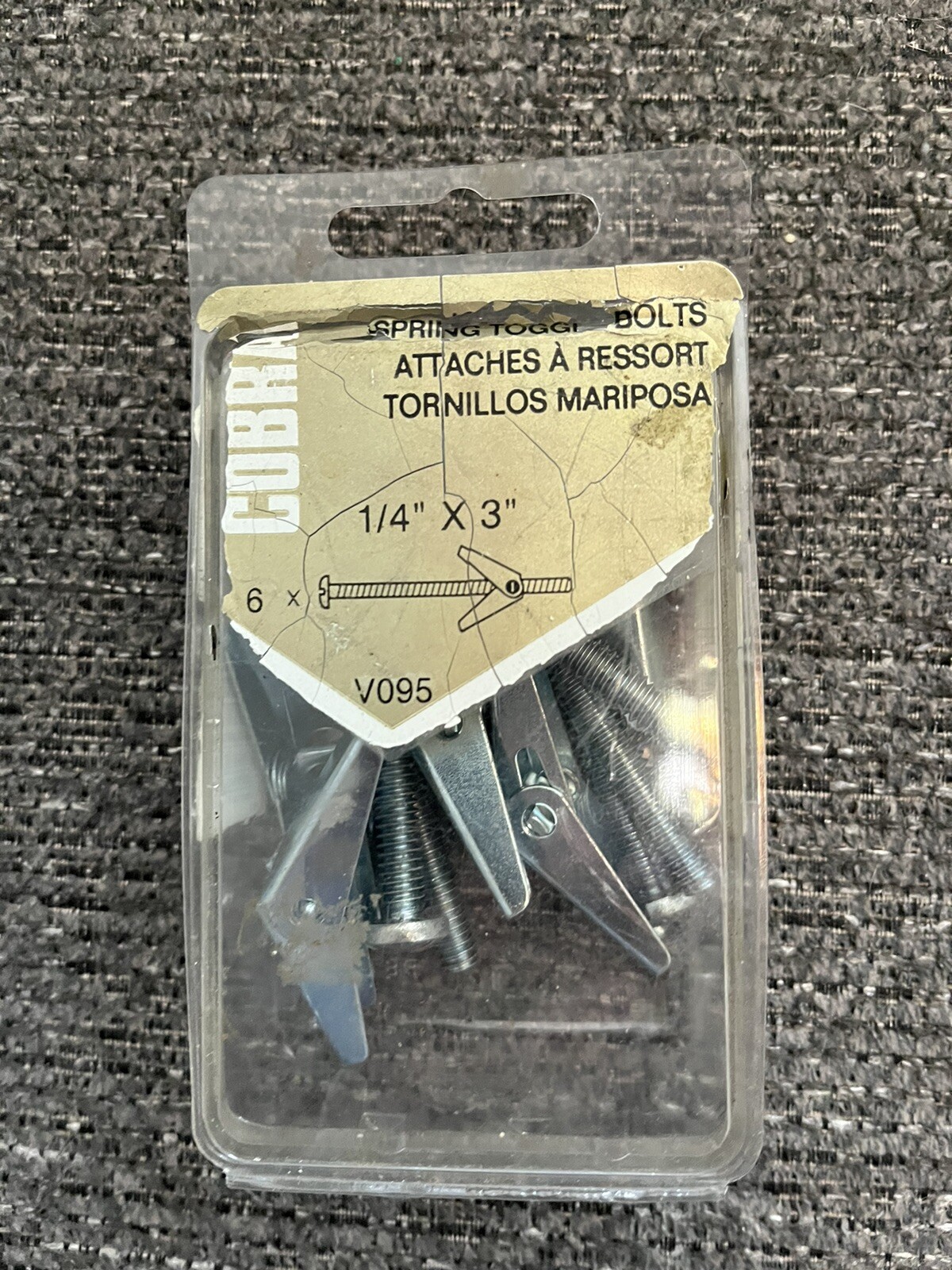 Spring Toggle Bolts 1/4 Inch x 3 Inch 5 Count | eBay