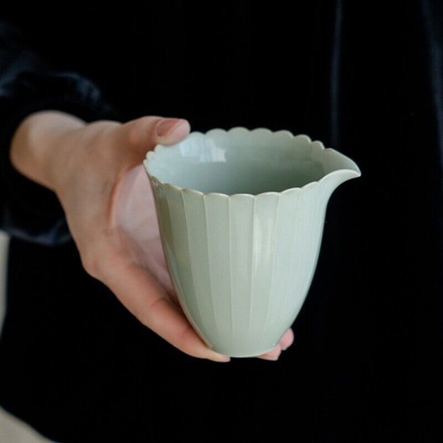 porcelain pitcher ceramic fair cup 180ml marked Chinese handmade craft ...