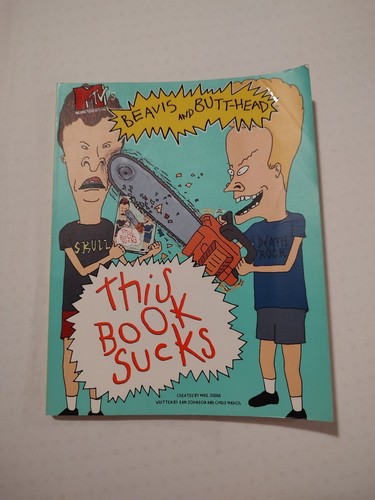 BEAVIS AND BUTT-HEAD THIS BOOK SUCKS MTV Mike Judge PB Book GOOD ...