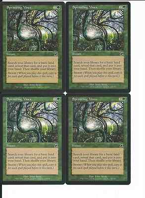 MTG: SPROUTING VINES Scourge COMMON; played, Excellent condition x4 | eBay