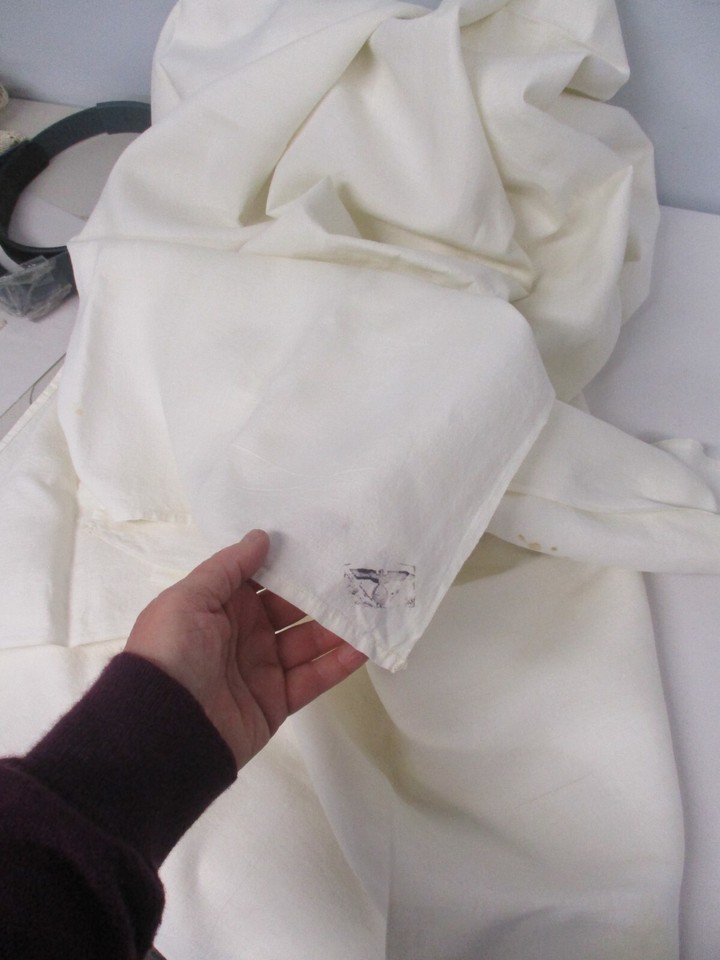 RARE WORLD WAR II GERMAN MILITARY WHITE COTTON BED SHEET 60" X 80" | eBay
