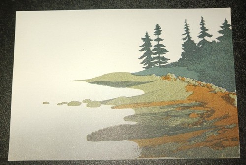 vintage postcard Art Jenny by Anne Kilham Rockport Maine painting ...