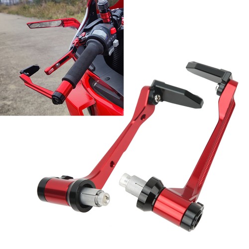 *Red Motorcycle Hand Guard Handlebar Brake Clutch Lever Protector For ...